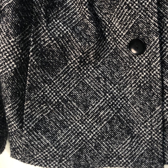 Talbots | Jackets & Coats | Talbots 2w Black White Plaid Jacket Worn ...